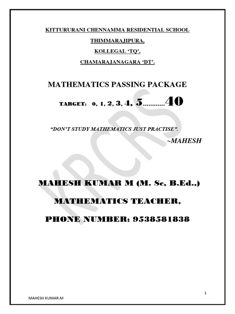 10th Passing Package | PDF | Circle | Triangle