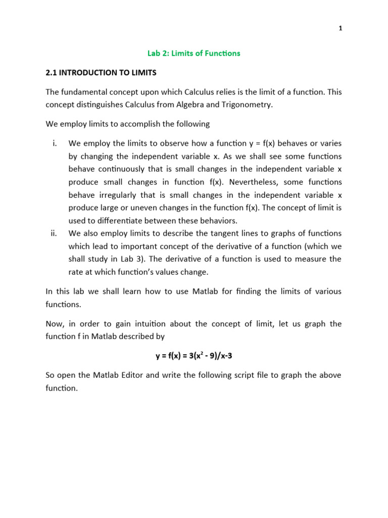 LAB2 | PDF | Function (Mathematics) | Matlab