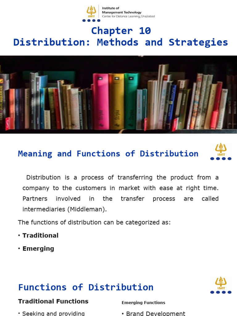 Distribution Methods and Strategies | PDF | Financial Markets | Investing