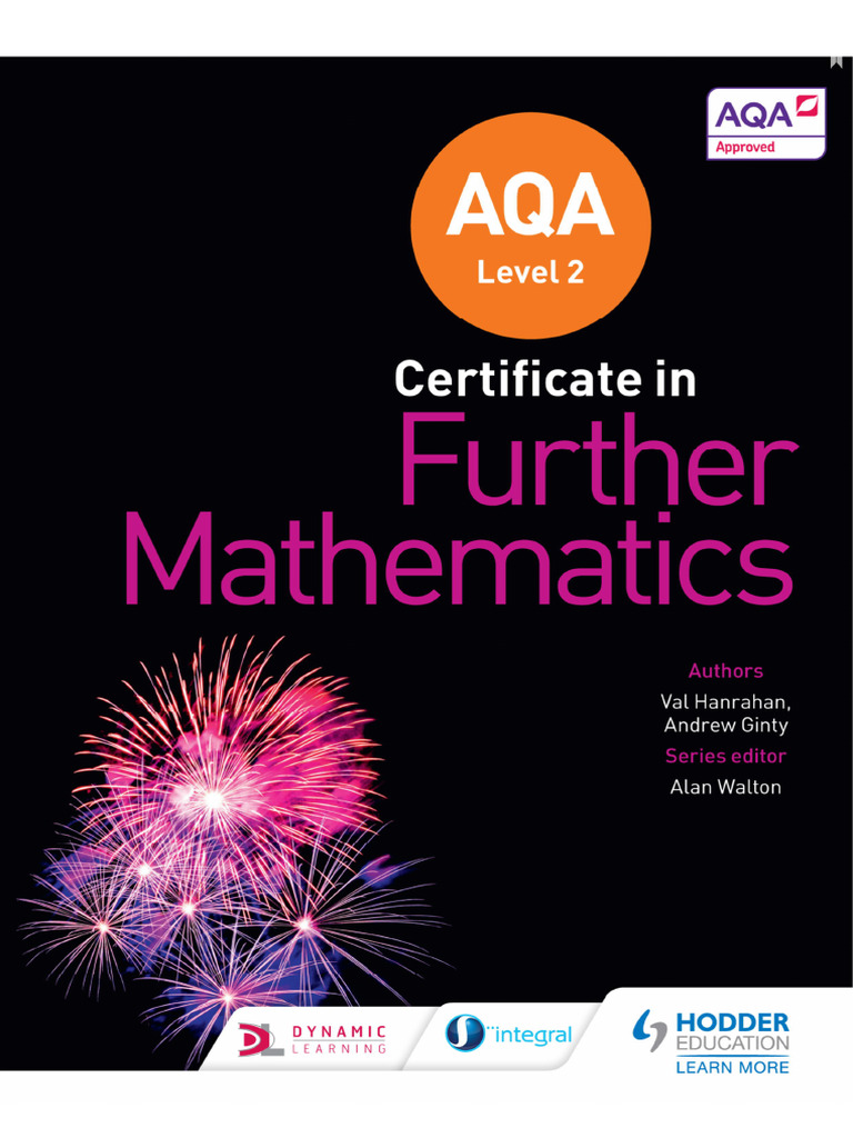 AQA Level 2 Certificate in Further Mathematics 2 | PDF