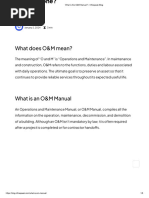 O & M Manual Template | PDF | Installation (Computer Programs) | Access ...