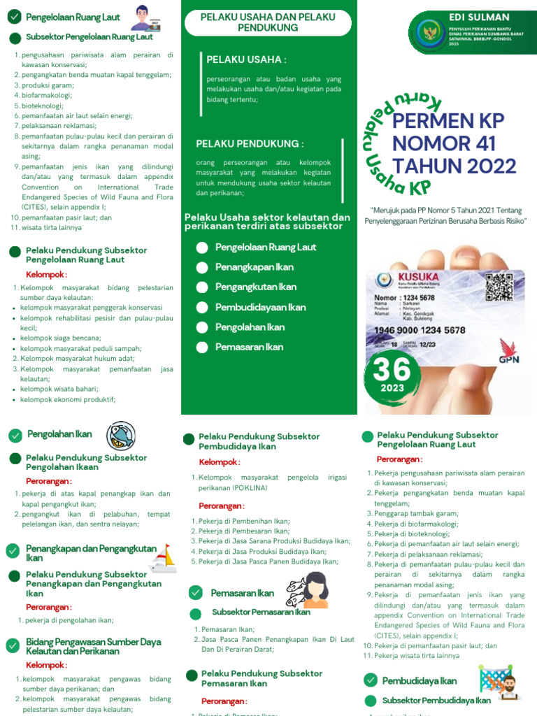 Kartu Pelaku Usaha Kelautan 2022 | PDF