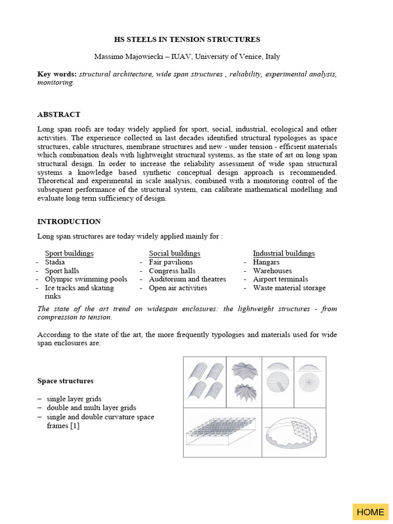 HS STEEL IN TENSION STRUCTURES | PDF