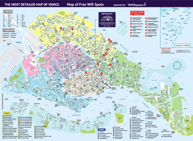 Venice Attractions Map PDF | PDF