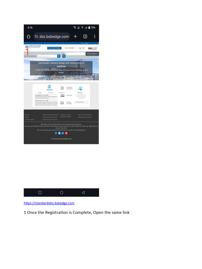 Steps To Download BIS Standards | PDF