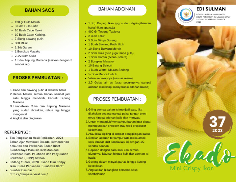 Resep Ekado Mini Crispy Ikan | PDF