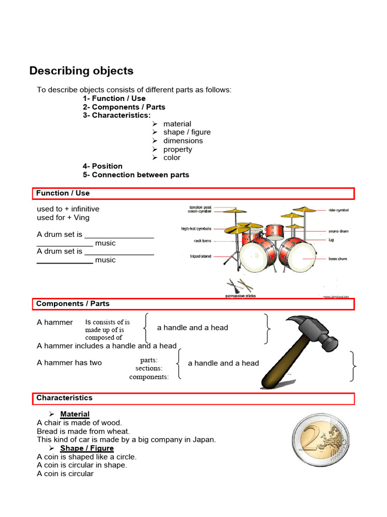 Describing Objects | Download Free PDF | Length | Area
