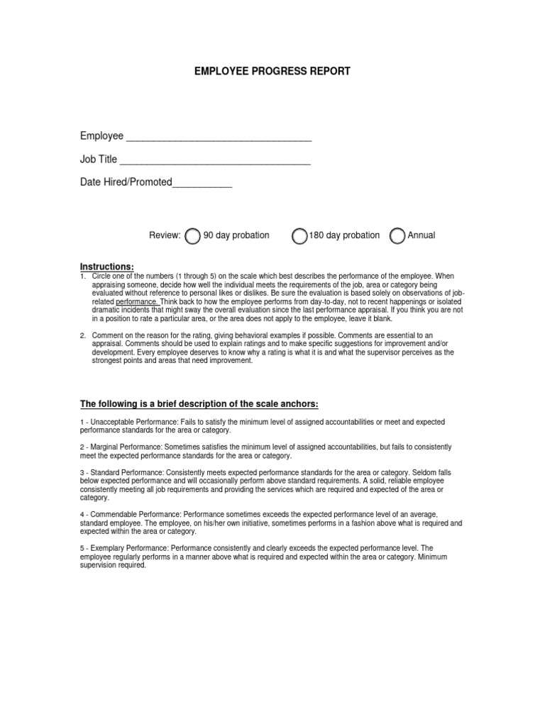 Employee Performance Evaluation | PDF | Performance Appraisal | Cognition