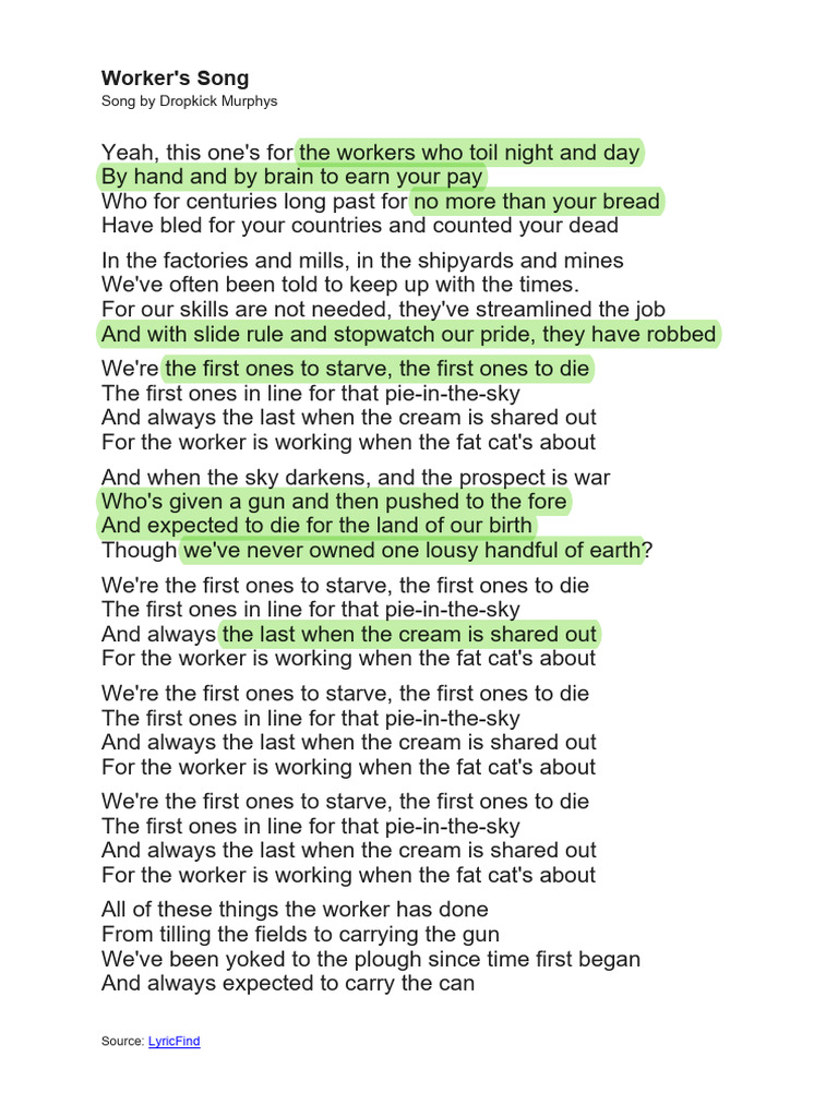 Worker | PDF | Poetry