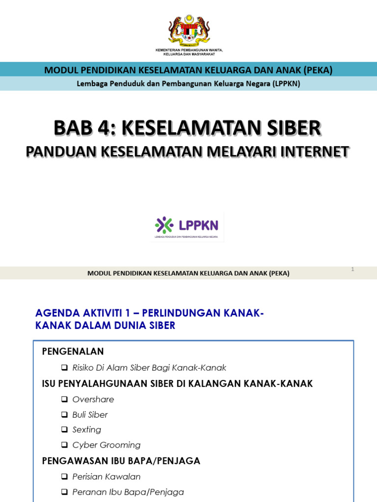 BAB 4 Aktiviti 1 PANDUAN KESELAMATAN MELAYARI INTERNET | PDF