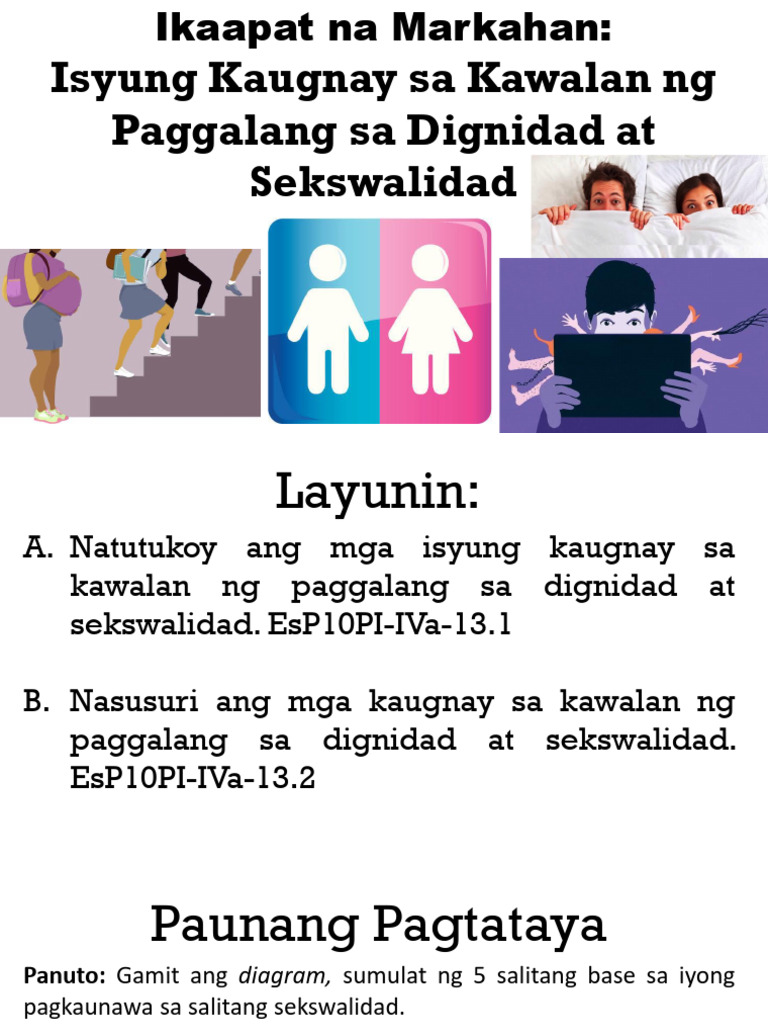 Isyung Kaugnay Sa Kawalan NG Paggalang Sa Dignidad at Sekswalidad | PDF