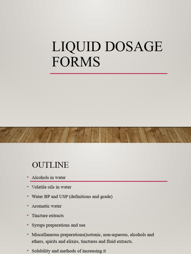 Liquid Dose Form | PDF | Plastic | Glasses