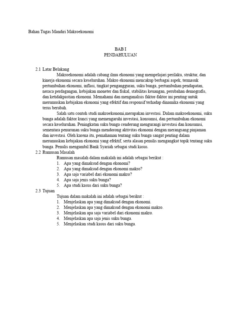 Bahan TM Macroeconomy | PDF