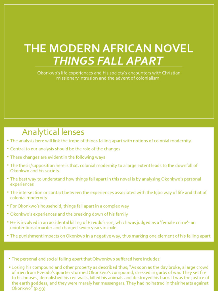 Things Fall Apart Lecture 2 Slides | PDF