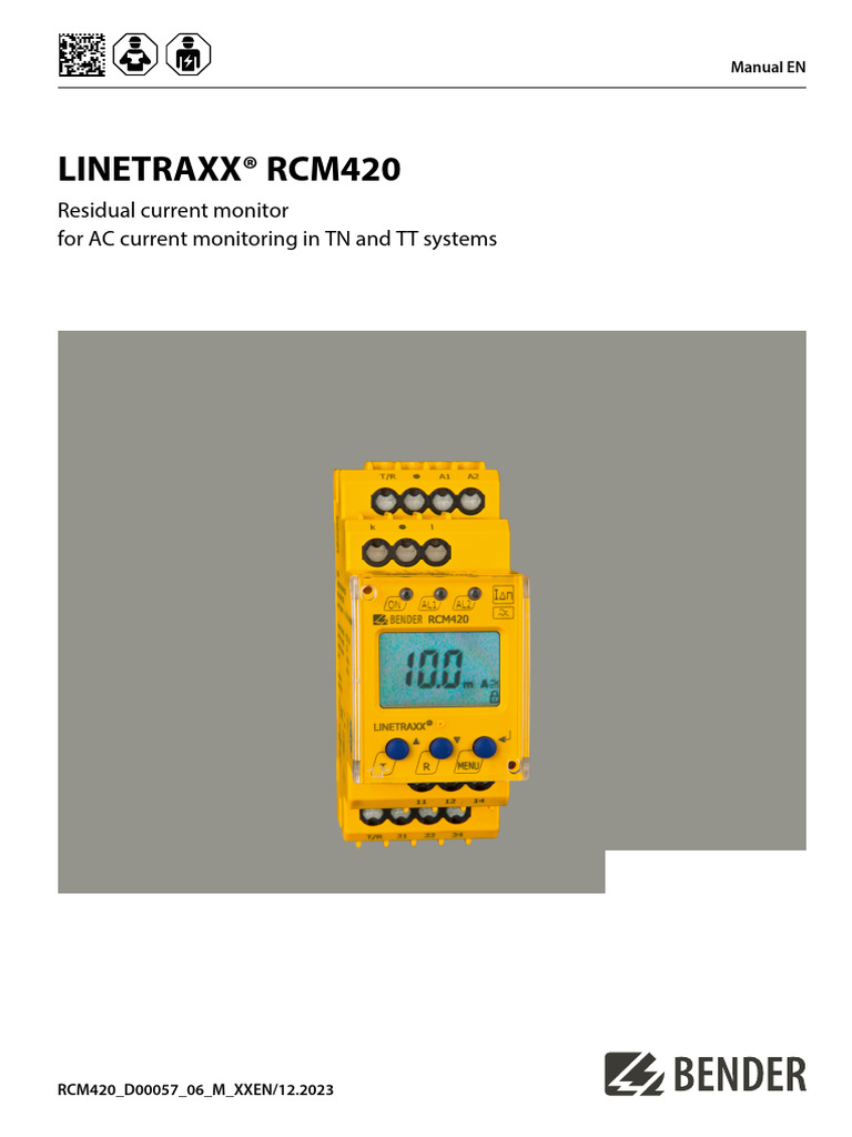 RCM420 D00057 M Xxen | PDF | Relay | Transformer