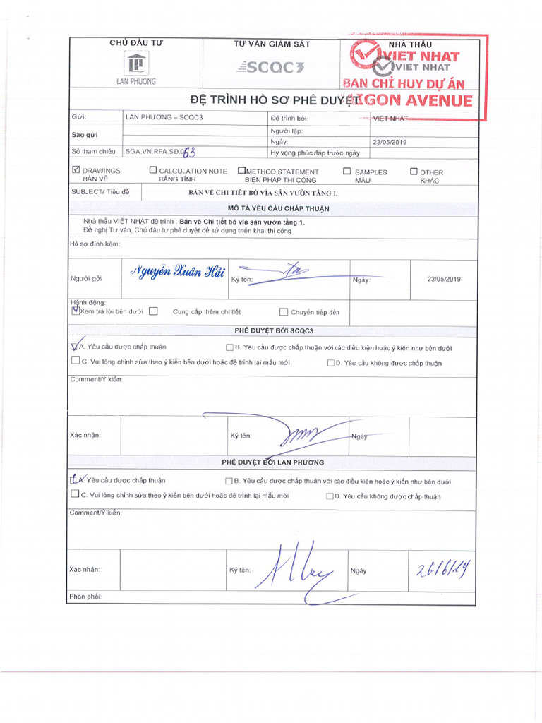 SGA - vn.RFA - sd.63 - 260619 - Ban Ve Chi Tiet Bo Via San Vuon Tang 1 ...