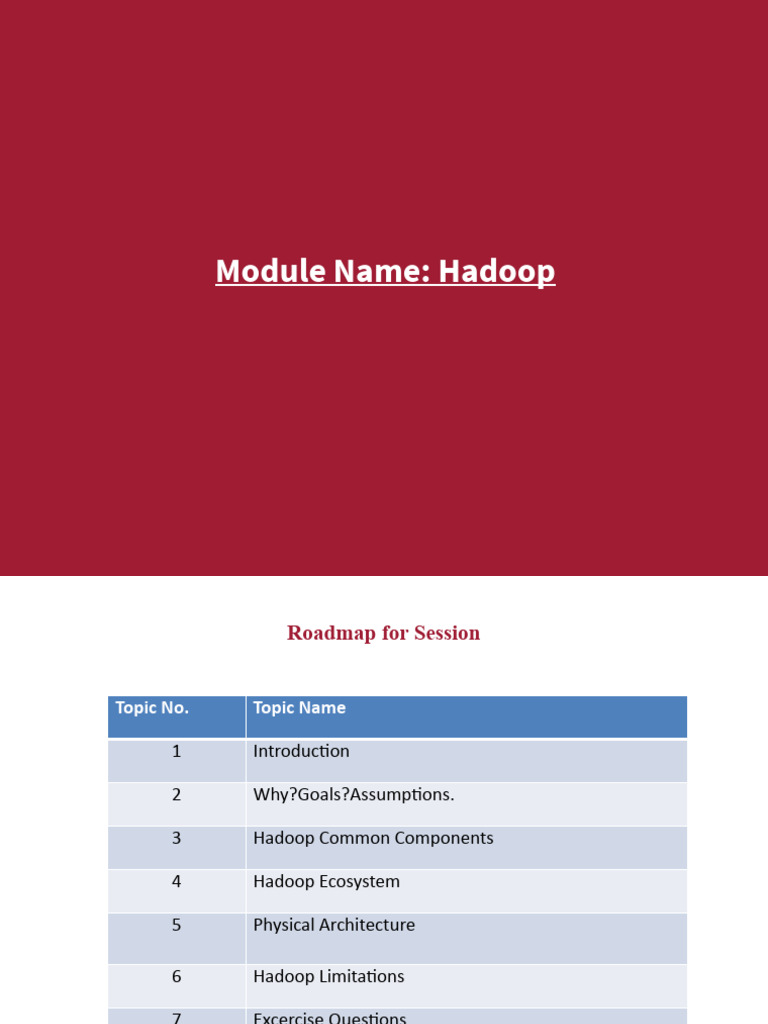 Module 2 | PDF | Apache Hadoop | Map Reduce