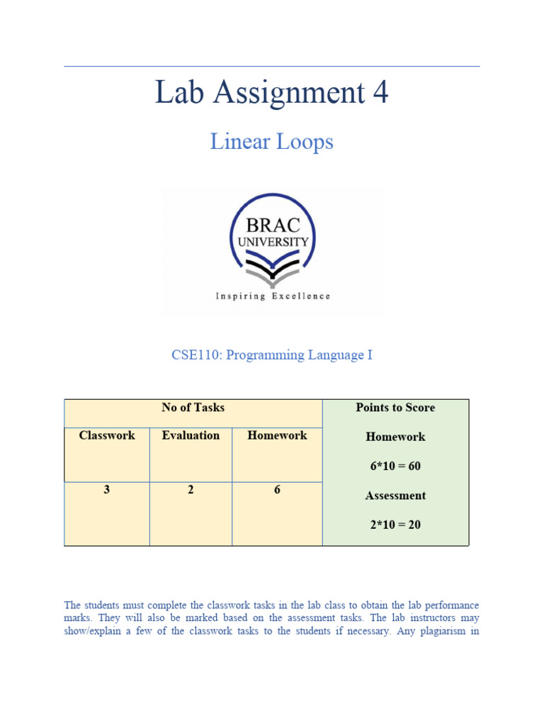 Assignment 4 - Linear Loops | Download Free PDF | Numbers | Prime Number