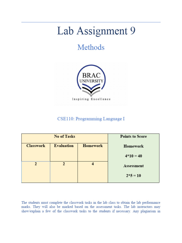 Assignment 9 - Methods | PDF | Boolean Data Type | Parameter (Computer ... Assignment 9 - Methods | PDF | Boolean Data Type | Parameter (Computer ...