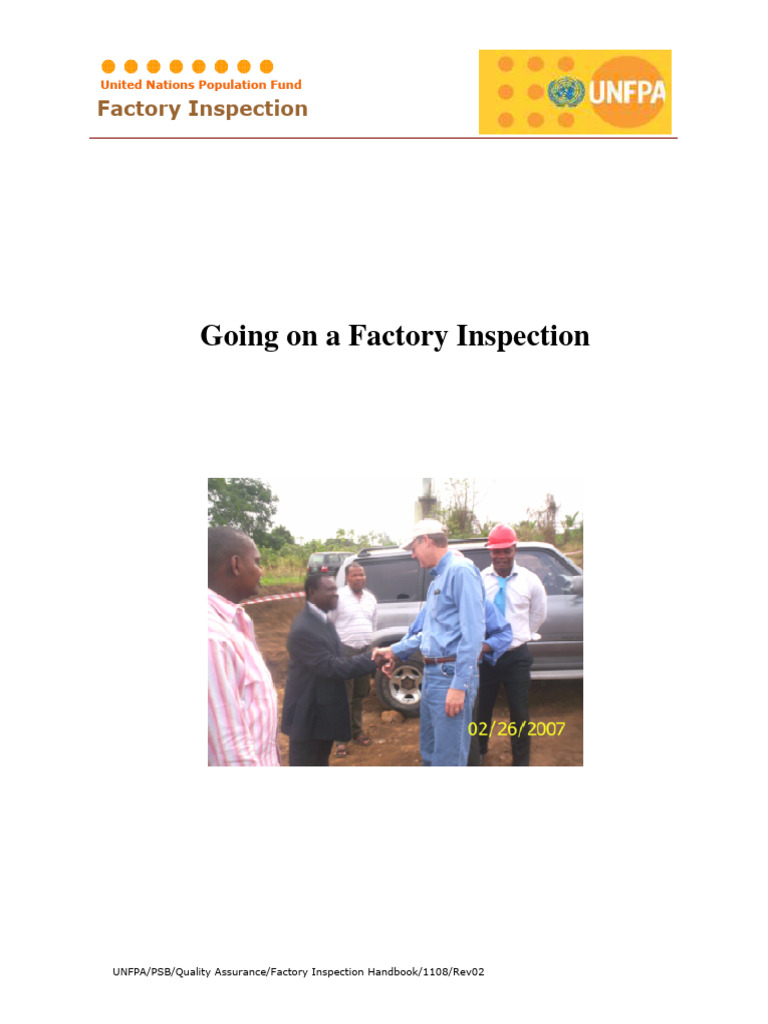 1 Factory Inspection Handbook 1108-Rev03 | PDF | Natural Rubber | Condom
