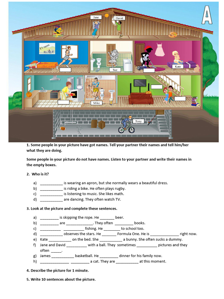 present-simple-and-continuous-tense_worksheet1 (1) | PDF