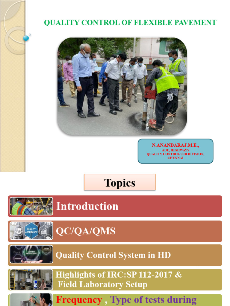 Presentation-On-Quality Control of Roads 01.02.24.Pptx Final | PDF ...