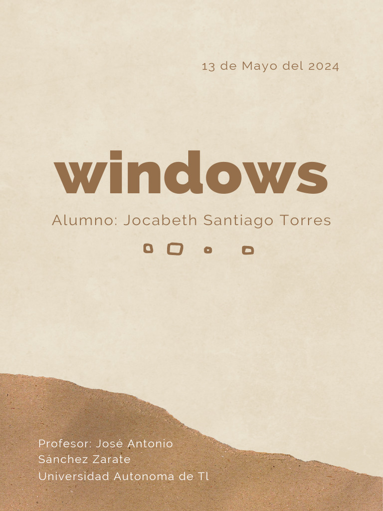 Ensayo-Jocabeth Santiago Torres | PDF | Microsoft Windows | Hardware de ...