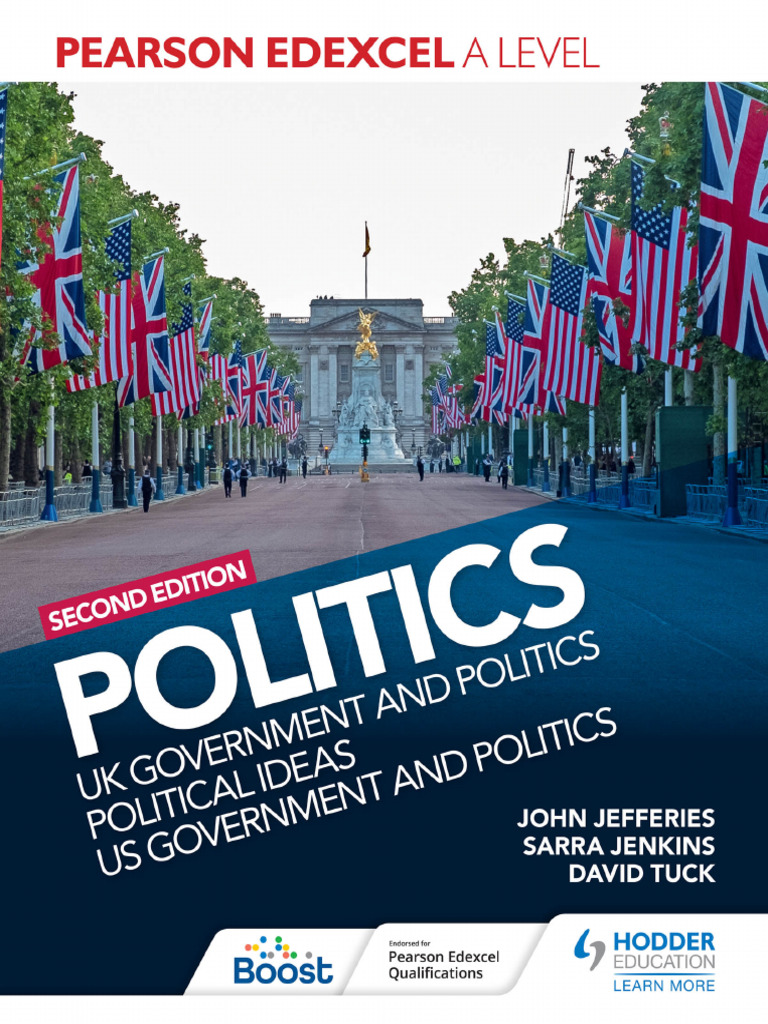 Pearson Edexcel A Level Politics 2nd Edition - Uk Government - Tuck, David, Jenkins, Sarra ...