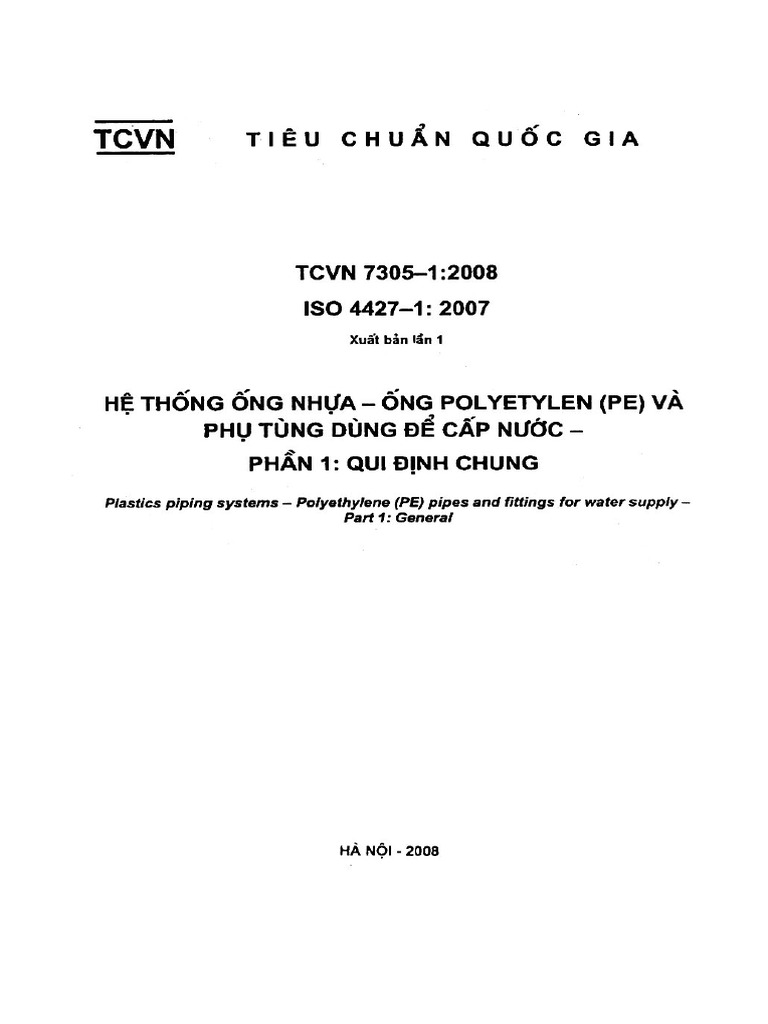 TCVN 7305-1-2008 Quy Định Chung | PDF