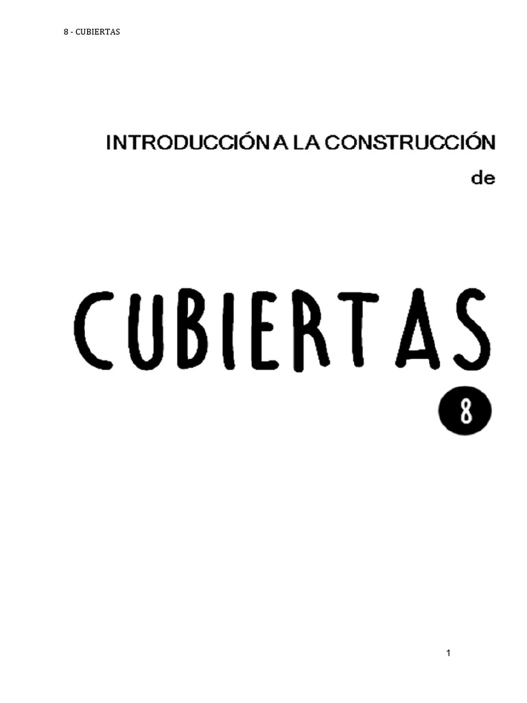 Tema 8. Cubiertas | PDF | Techo | Aislamiento térmico