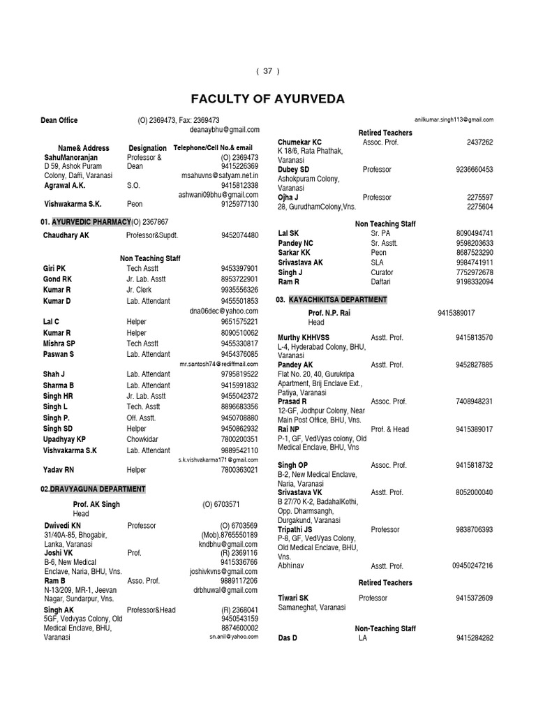 5a Faculty of Ayurveda | PDF