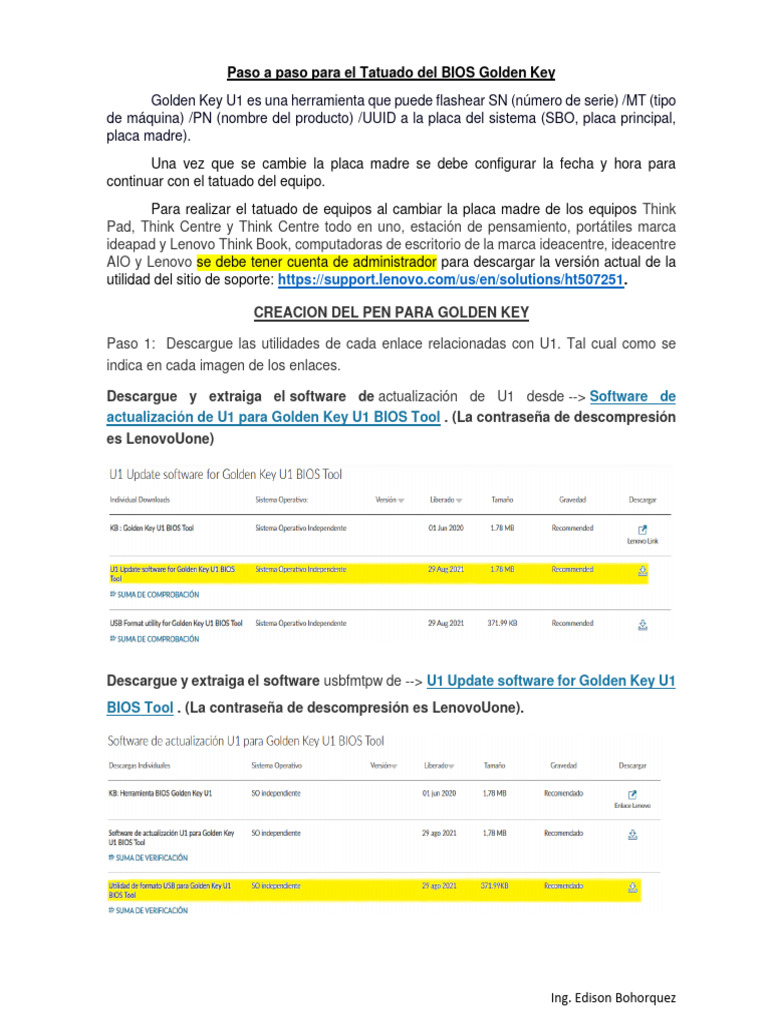 Paso A Paso Tatuado Placa Madre Golden Key | Descargar gratis PDF | Ingeniería Informática ...
