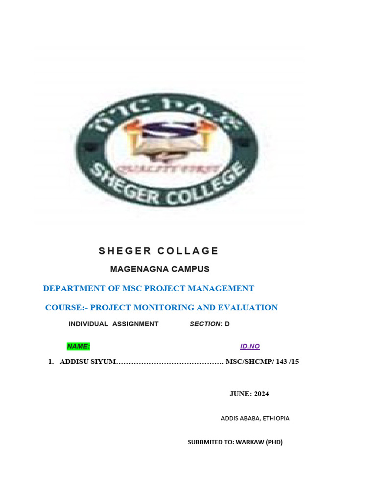 ADISU | PDF | Survey Methodology | Evaluation