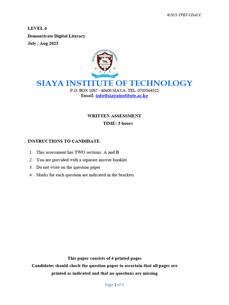 Demonstrate Digital Literacy Level 6 | PDF | Databases | Security Hacker