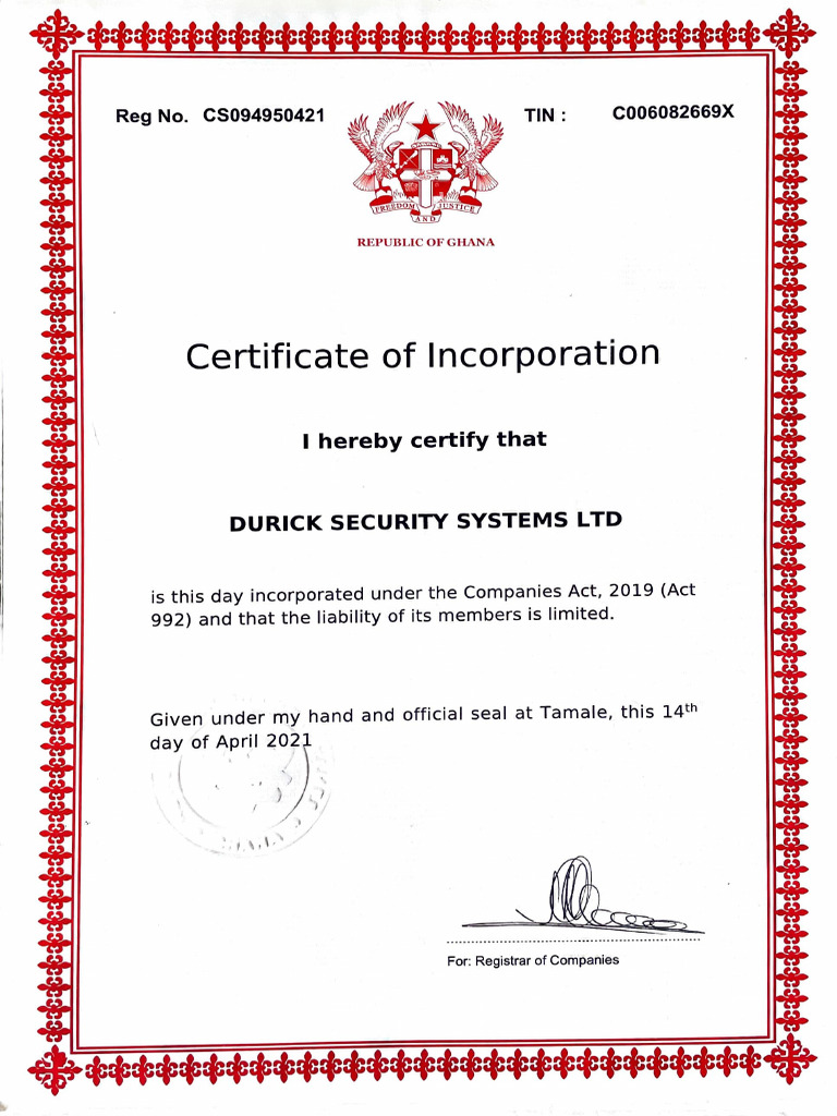 Durick Security Systems LTD | PDF | Dividend | Proxy Voting
