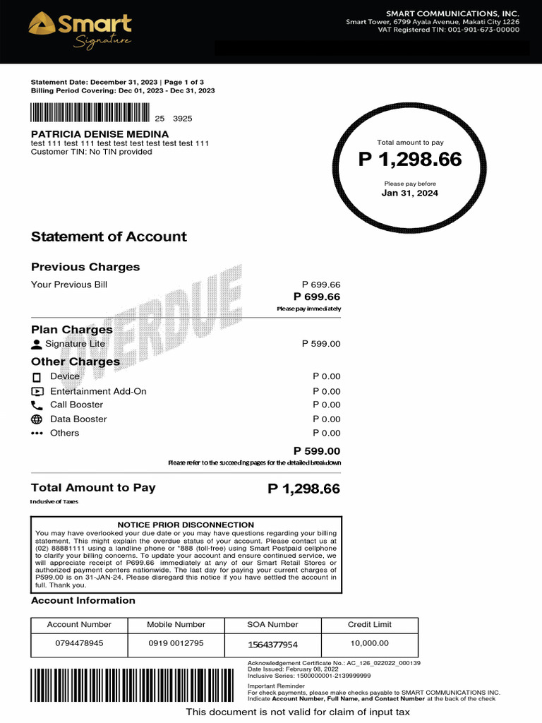 EStatement Dec | PDF | Mobile Phones | Receipt