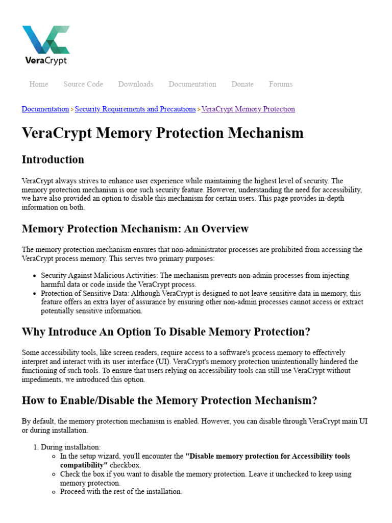VeraCrypt - Free Open Source Disk Encryption With Strong Security For The Paranoid1 | PDF ...