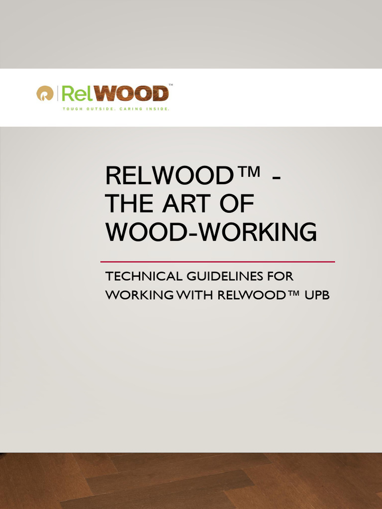 Technical Working Manual Relwood Upb | PDF | Screw | Adhesive