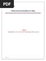 Method Statement For Installation of Suspended Ceilings | PDF | Drywall ...