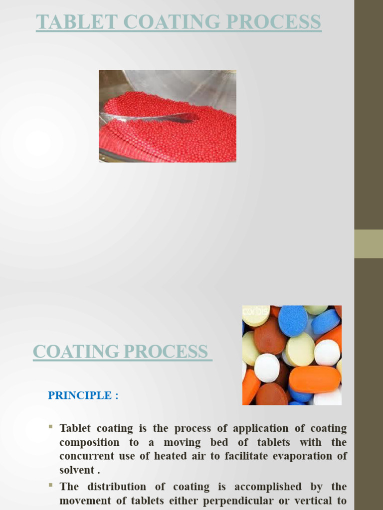 Tablet coating | PDF | Tablet (Pharmacy) | Polymers