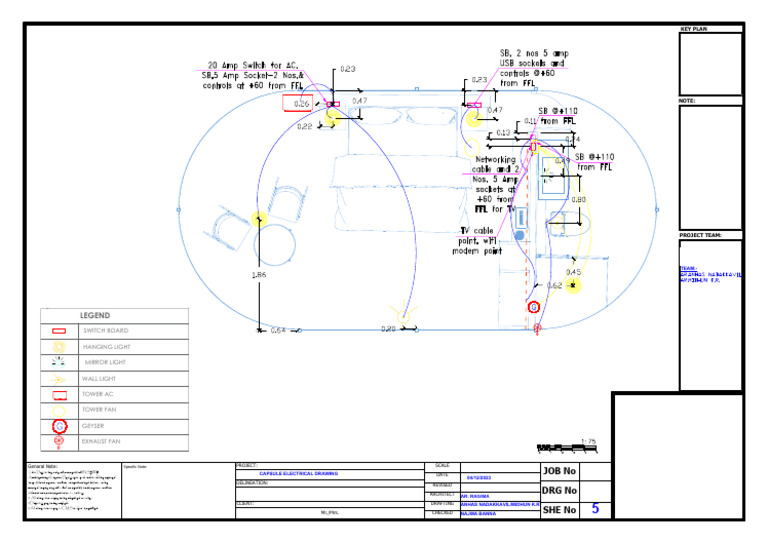 Capsule Electrical Plan | PDF | Design