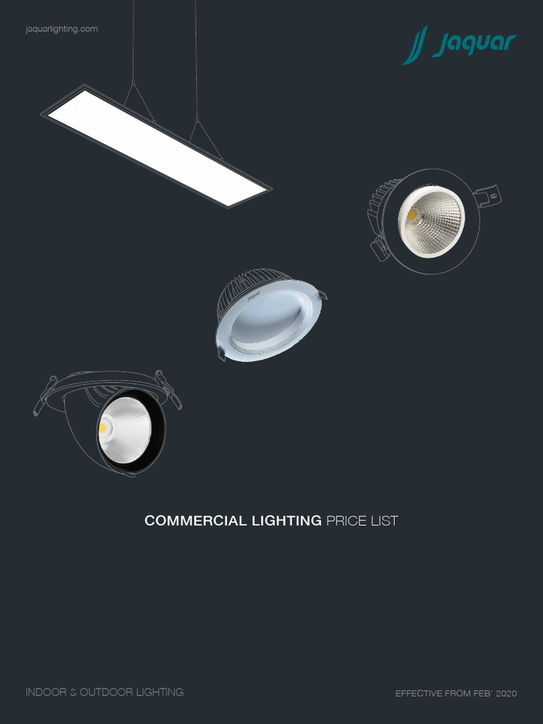Jaquar Lighting Commercial | PDF | Lighting | Optics