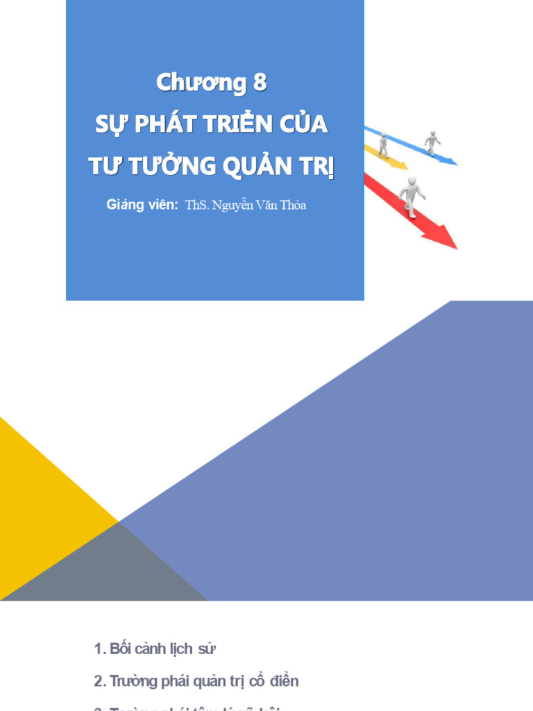 Chuong8 - Su Phat Trien Cua Tu Tuong Quan Tri Final | PDF