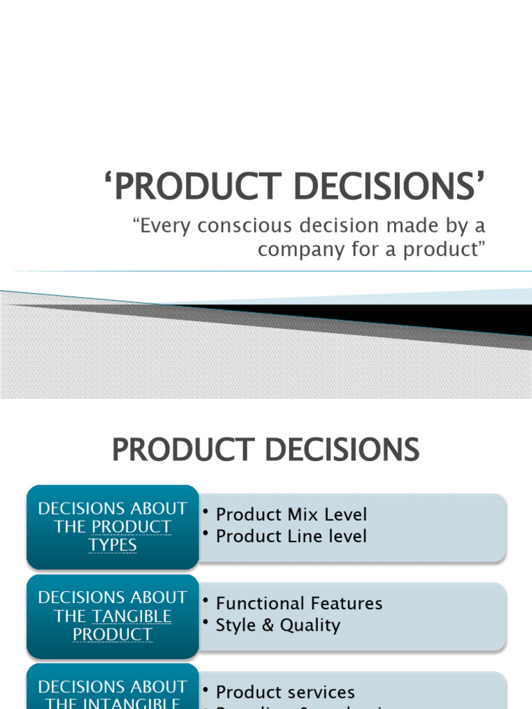 Product Decisions | PDF | Brand