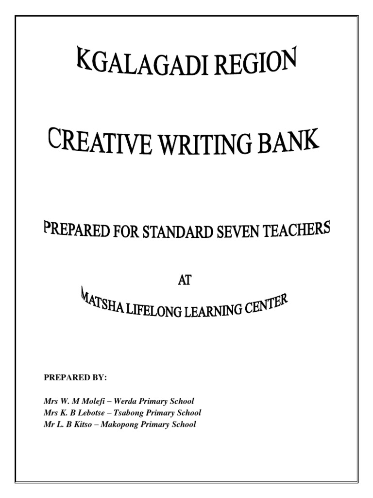 Setswana Composition Bank-Kgalagadi | PDF | Essays | Spelling