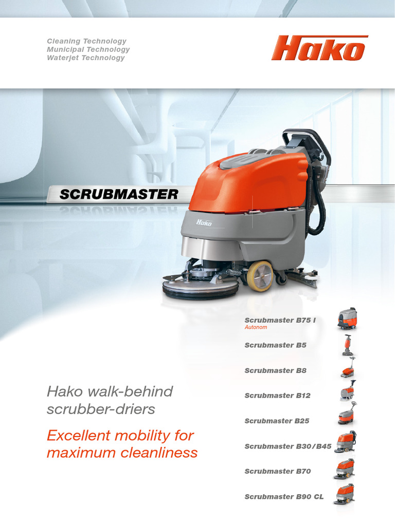 HAKO Scrubmaster Walk-Behind EN | PDF | Disinfectant | Tanks