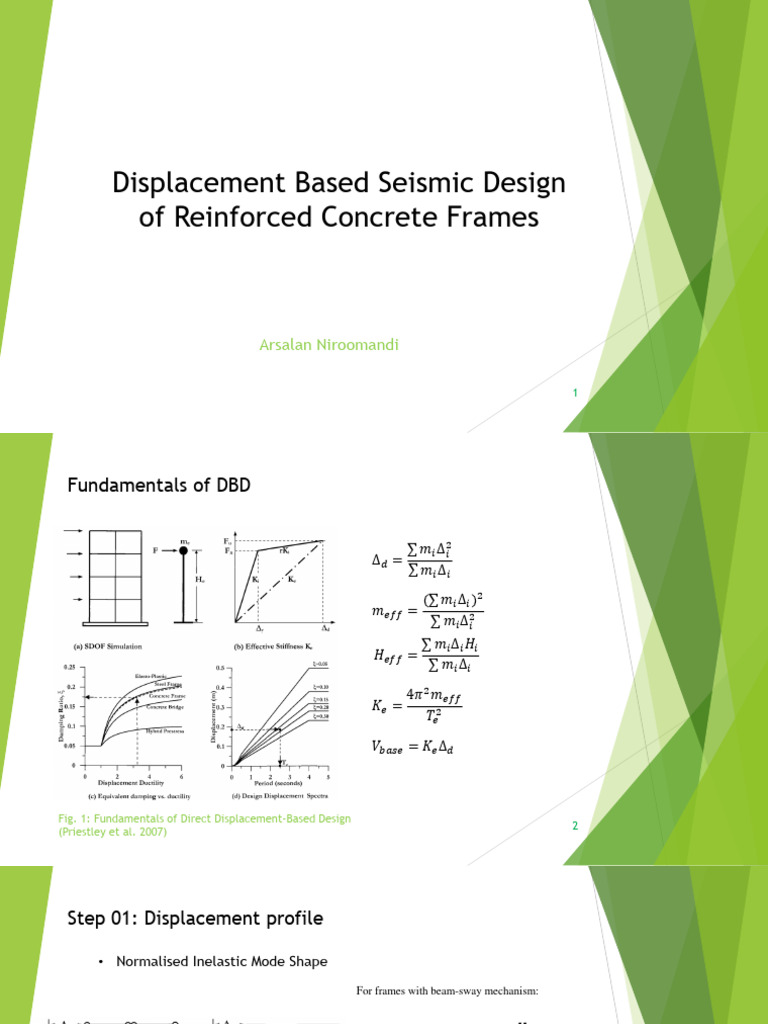Displacement Based Seismic Design | PDF | Elasticity (Physics) | Beam (Structure)