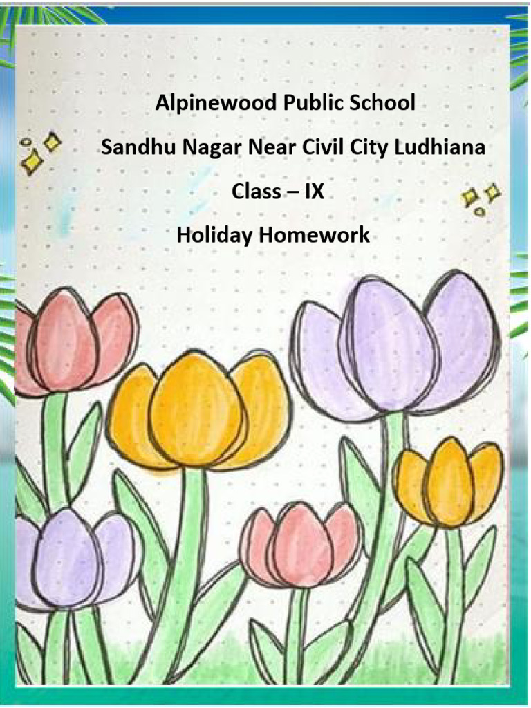9th Class Holiday Homework | PDF | Homework