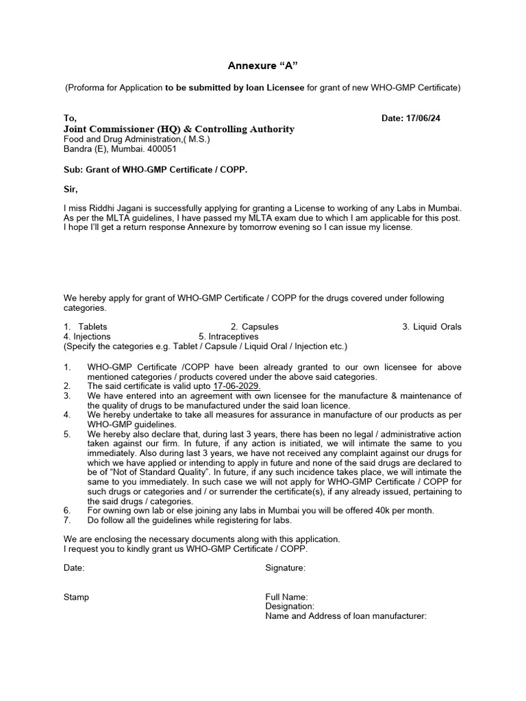 Annexure A | PDF | License