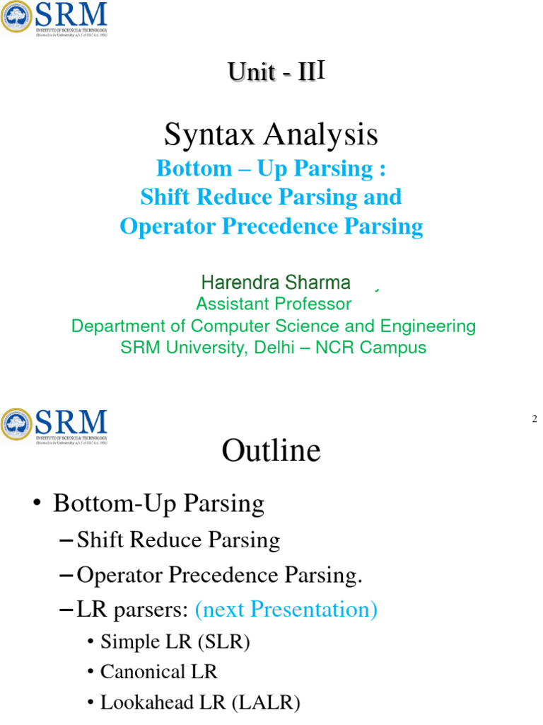 Unit 3 | PDF | Parsing | Formalism (Deductive)